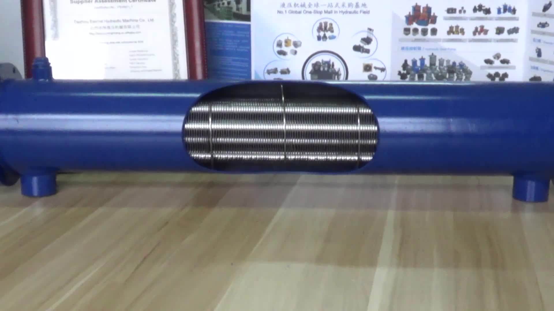 Counterflow Tubular Oil Cooler Hydraulic Shell And Tube Heat Exchanger ...