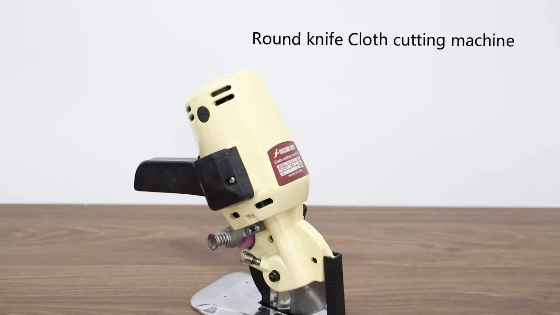 Golden Bird Round Knife Cloth Cutting Machine Rc-100 With British Plug ...