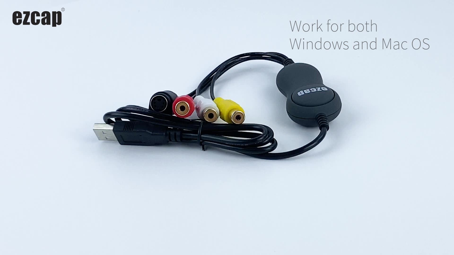 Ezcap159 Usb Analog Audio Video Capture Card S-video Av Hi8 To Digital ...