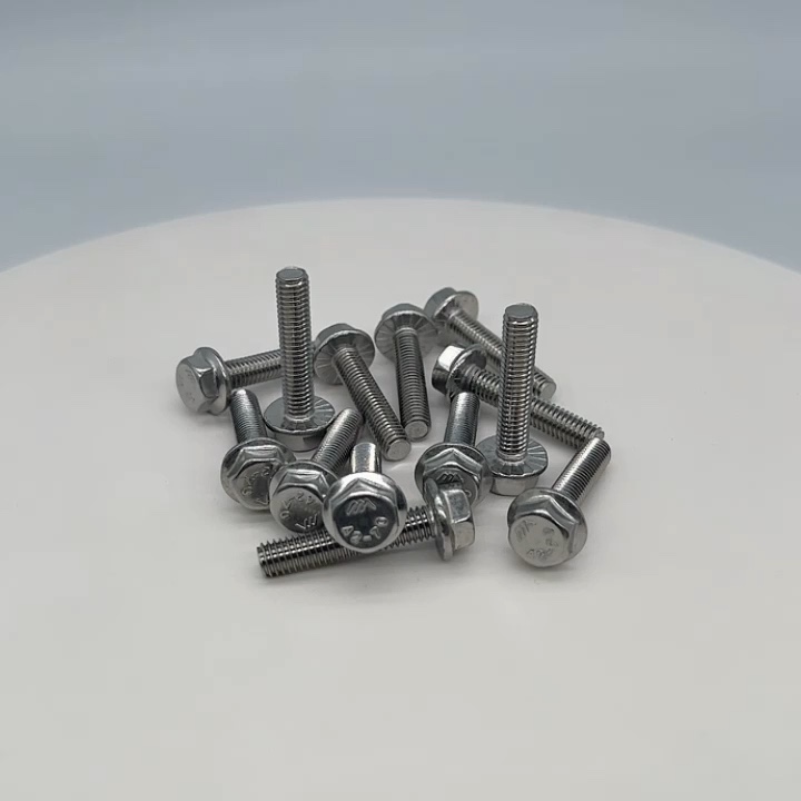 M5 M6 M8 M10 M12 Stainless Steel 304 Hex Washer Head Serrated Flange Head Bolts - Buy M5 M6 M8 ...