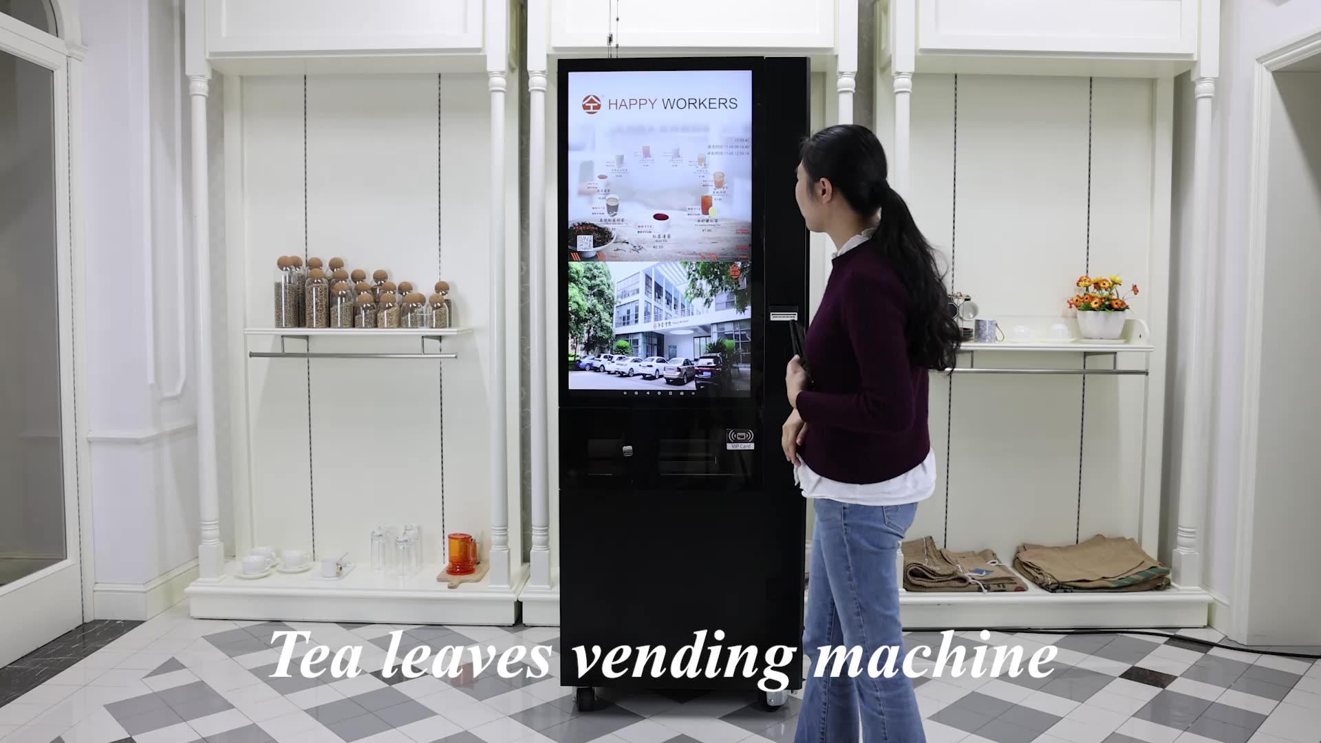 Automatically Tea Vending Coffee Machine Hot And Iced For Public Place ...