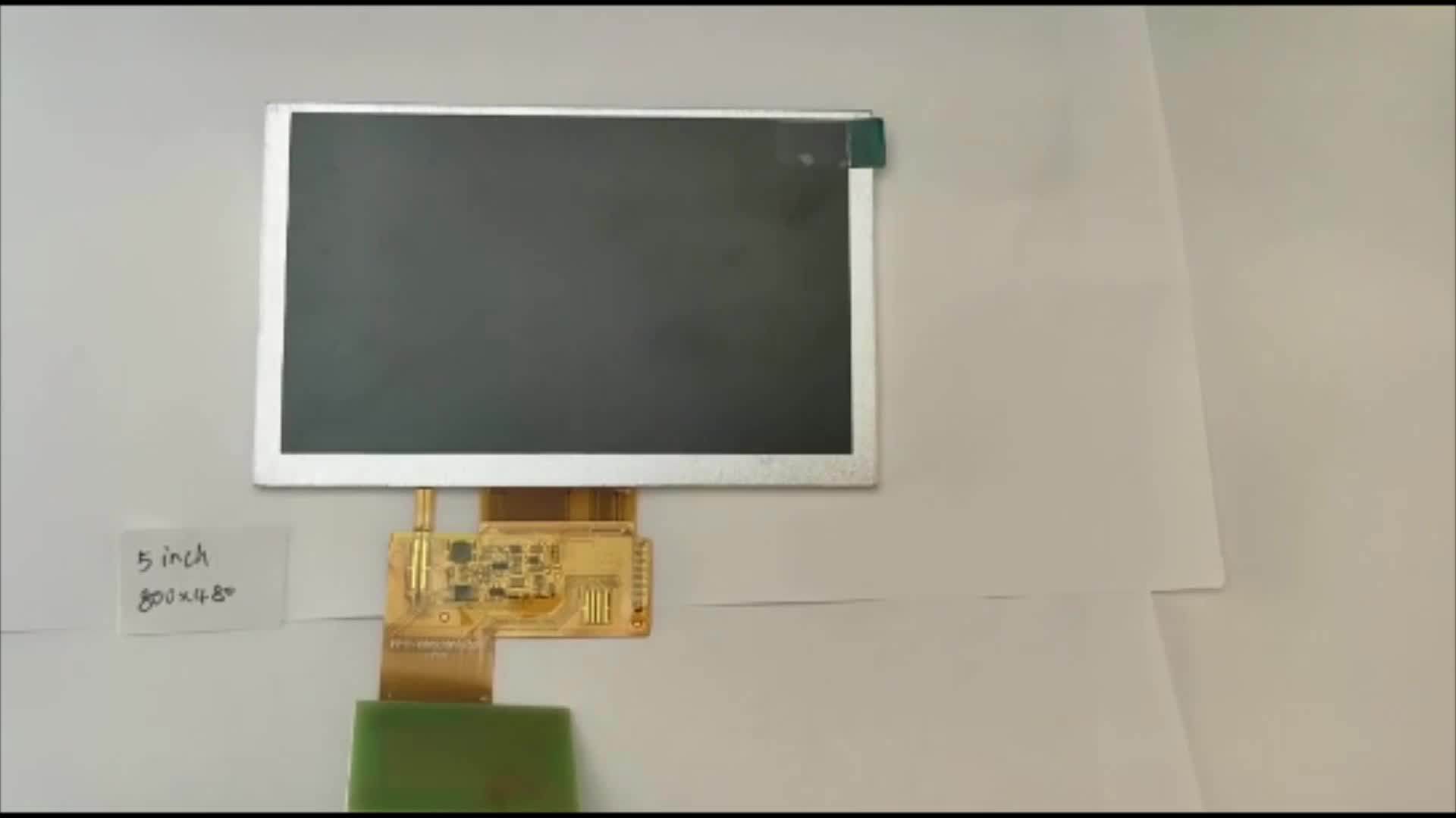High Brightness Lcd Factory 500cd/m2 Nits 800x480 Display Rtb Ttl 5 ...