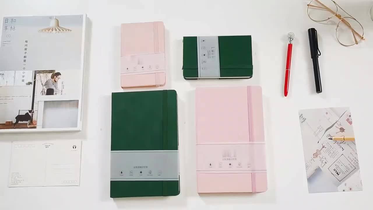 Classic Hardcover Journal Diary Elastic Band Custom A5 Notebook With ...