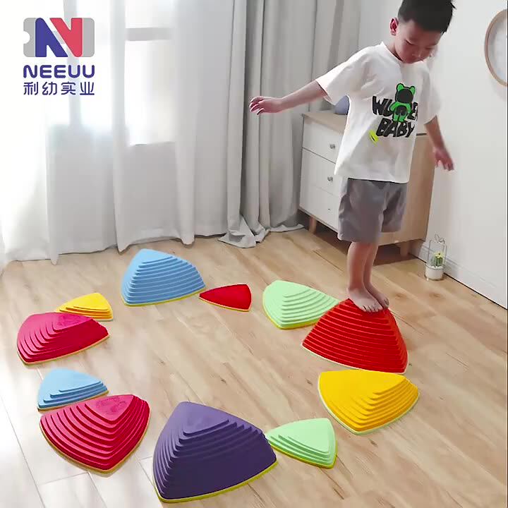 Liyou Kindergarten Plastic Triangle Stepping Stones Toys For Kids ...