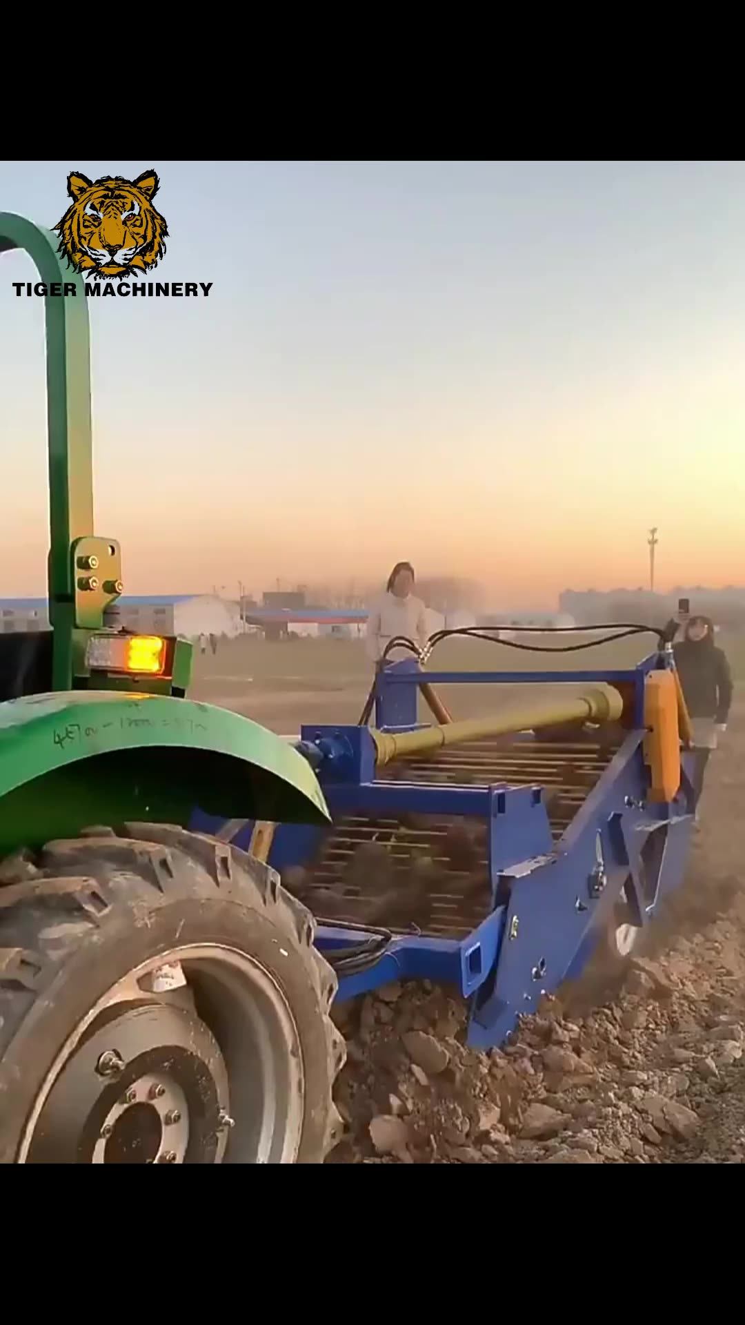 Tractor Mounted Rock Stone Picker Picking Stone Removal Machine Stone ...