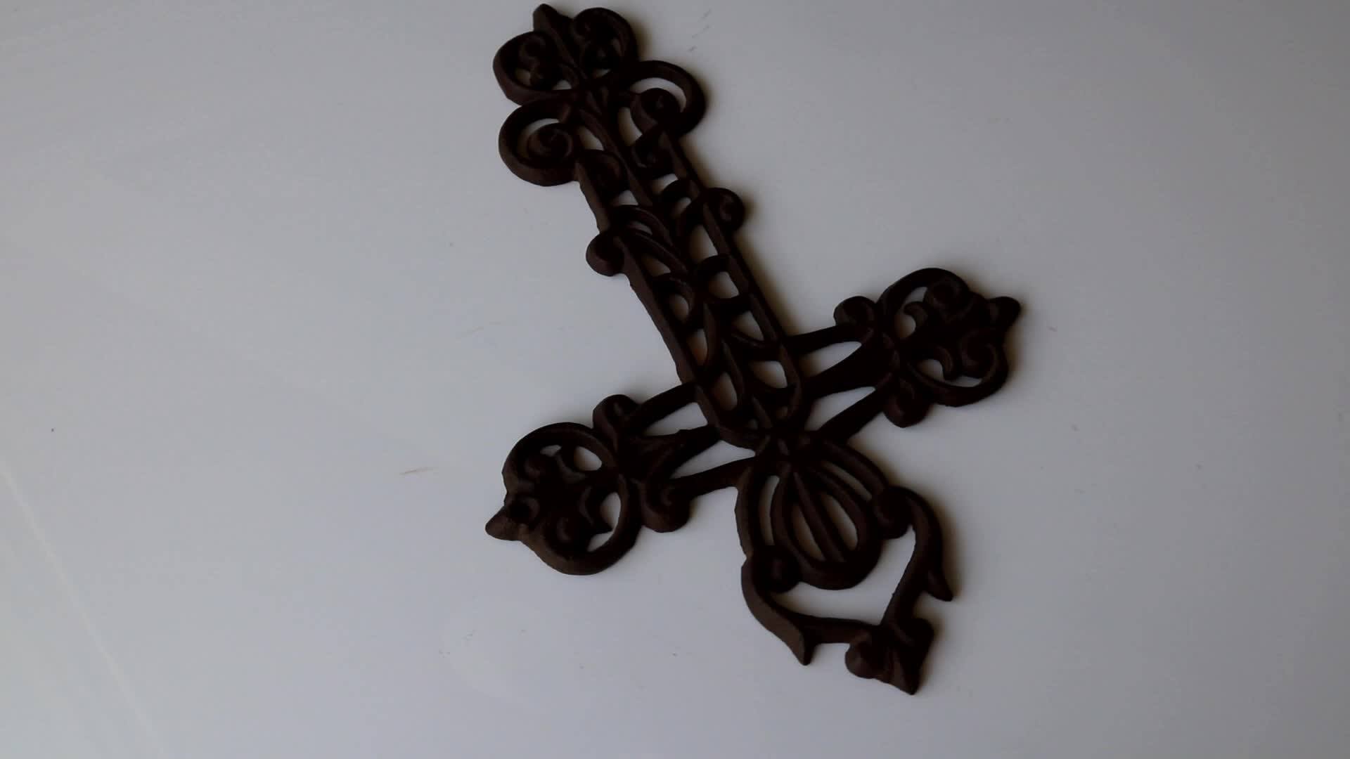 Ornamental Wrought Iron Cross Antique Decorative Metal Crosses - Buy ...