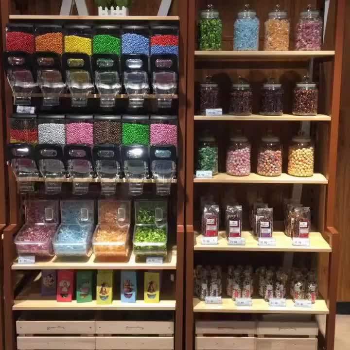 Newest Design Candy Store Equipment Wooden Used Candy Display Racks ...