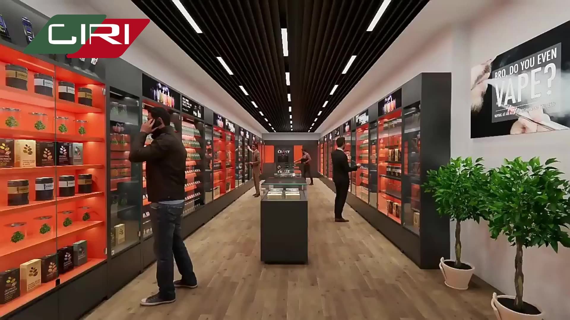 High Quality Retail Dispensary Shop Furniture Tobacco Display Shelves ...