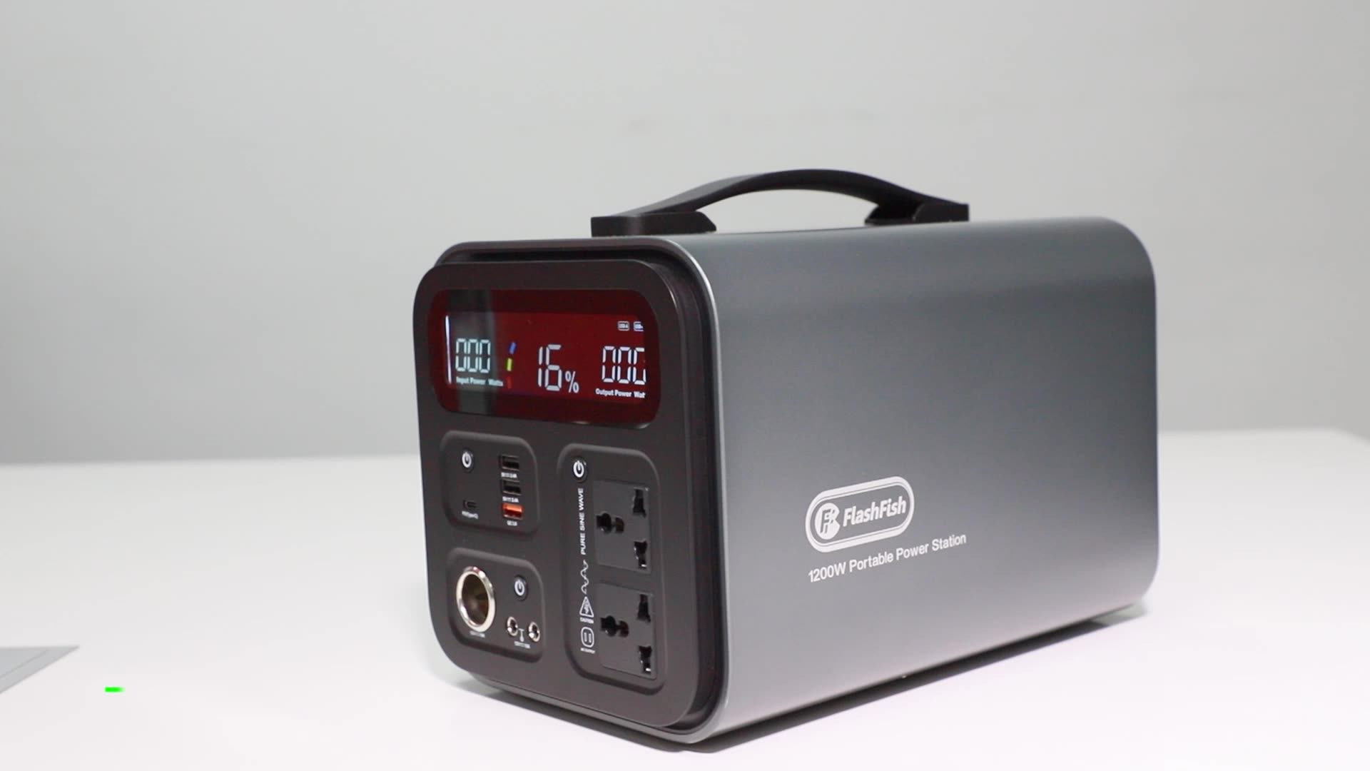 1000w Portable Power Supply Outdoor 110/220v Ac Outlet Rechargeable ...