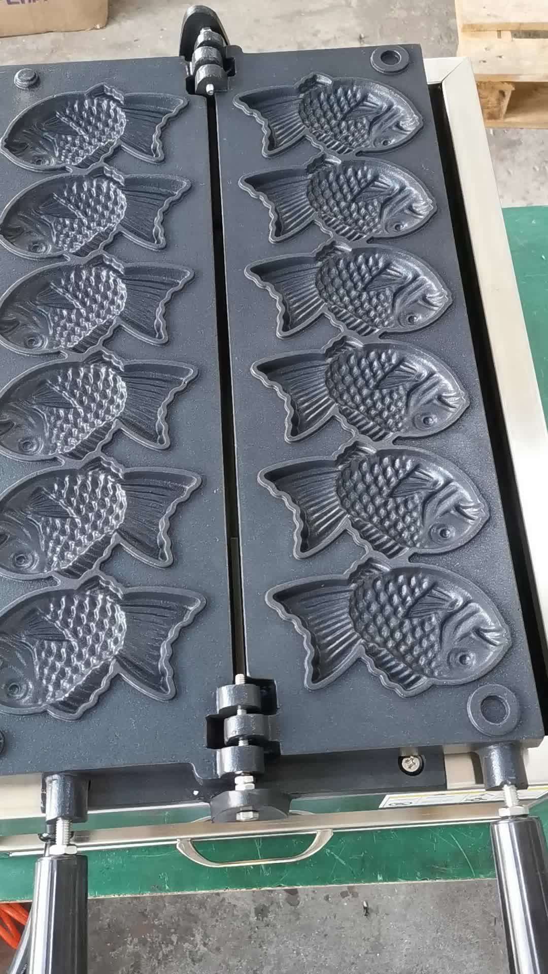 Japanese Taiyaki Pastry Gas Grill /taiyaki Fish Waffle Maker Machine ...