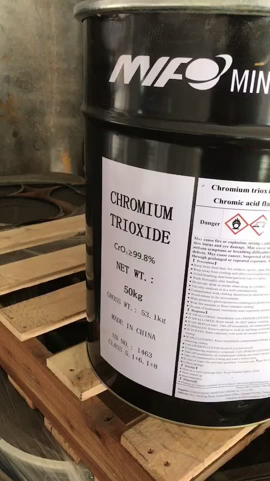 Chromic Acid Chromic Anhydride Crystal Hight Quality Cro3 Cas 1333-82-0 ...