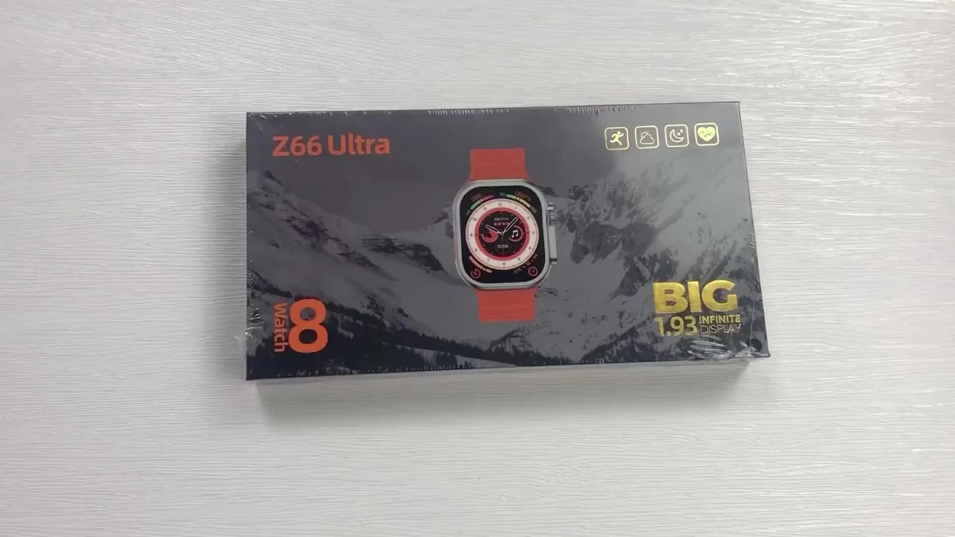 Hot Sale Fitness Tracker Full Touch Z66 Ultra Smartwatch Series 8 Ultra ...