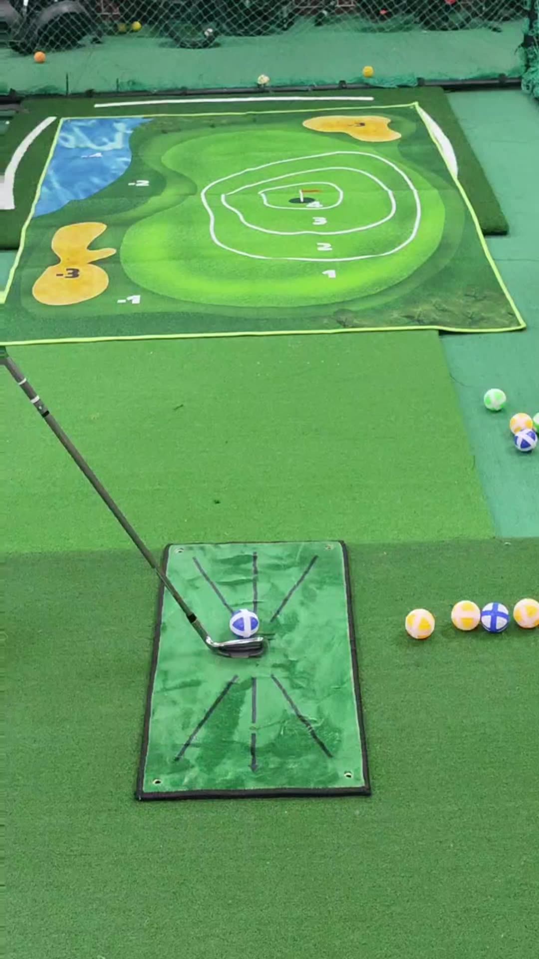 How True Multi-color Golf Chipping Game Balls Plastic Golf Sticky Balls ...