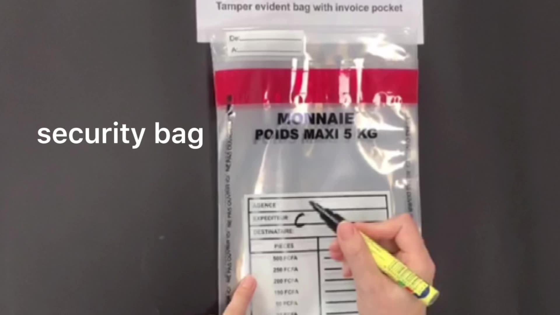 Ldpe Big Size Custom Money Cash Courier Void Envelop Proof Tamper ...