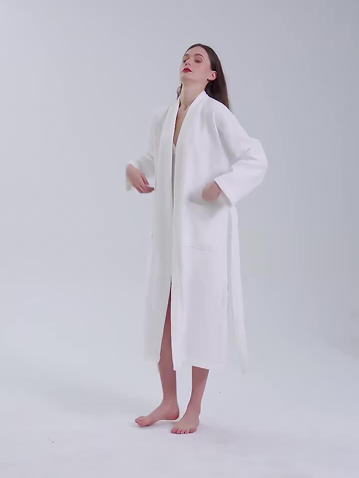 Westin Hotel Velvet Pile Terry Bathrobe Luxury 100% Cotton Thickened ...