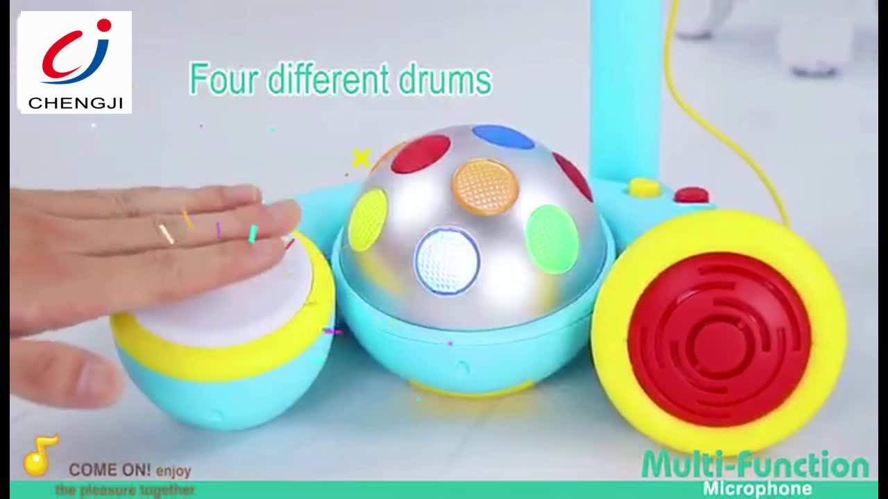 Baby Plastic Battery Operated Pink Musical Instruments Karaoke ...