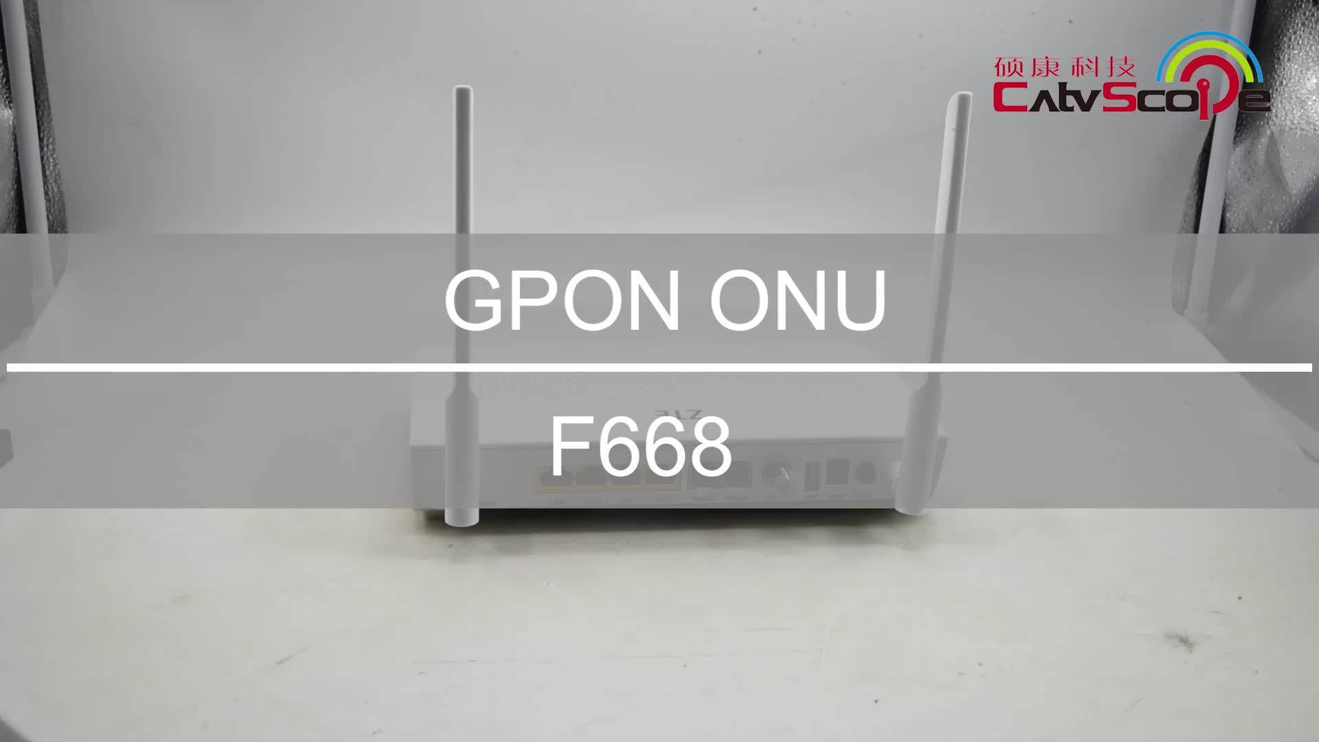 Zte Gpon Onu F668 4ge+usb+2pots+wifi+catv - Buy Adapt For Zte Huawei ...