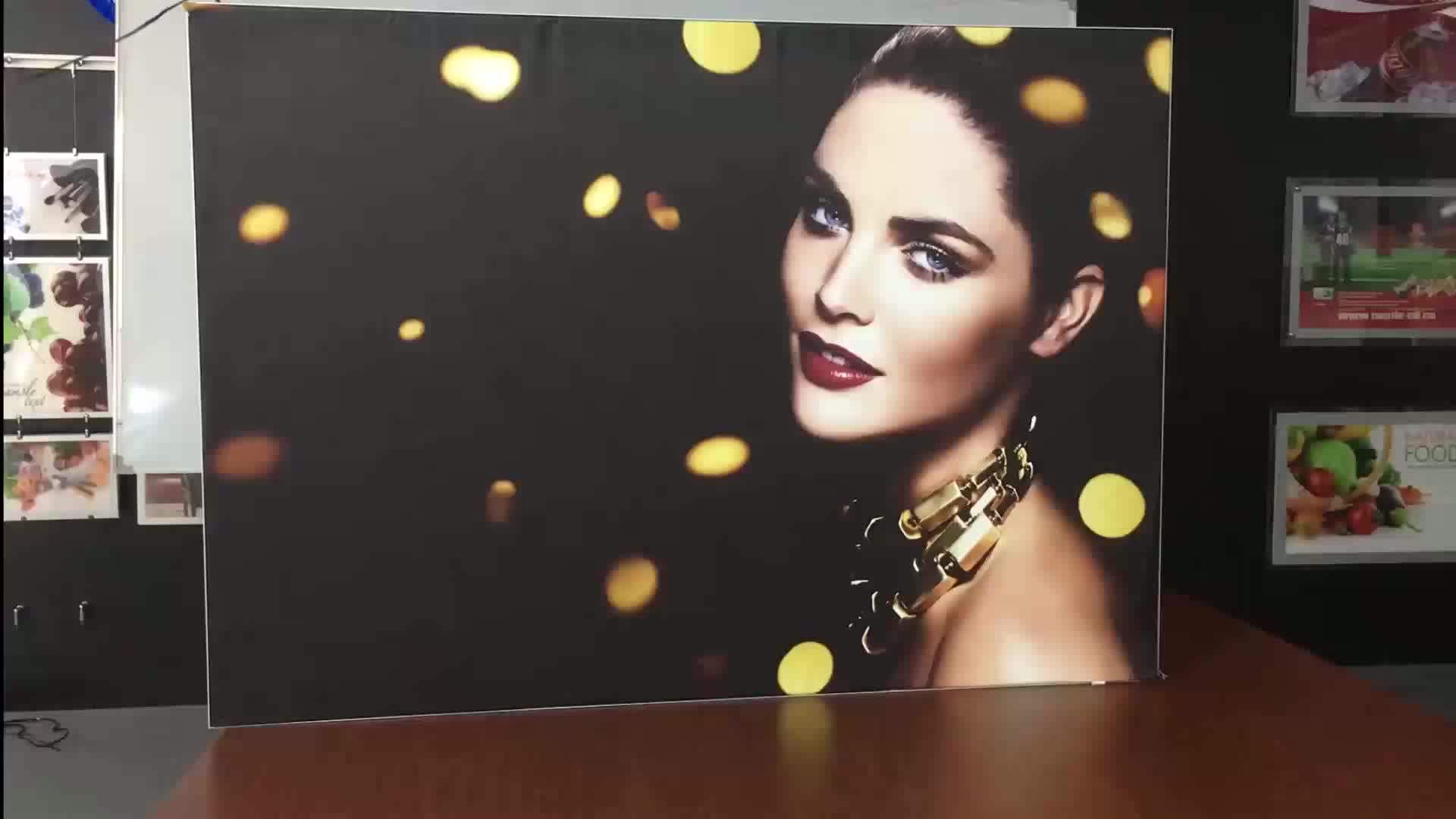 Exhibition Illuminated Fabric Display Single Or Double Side Led ...