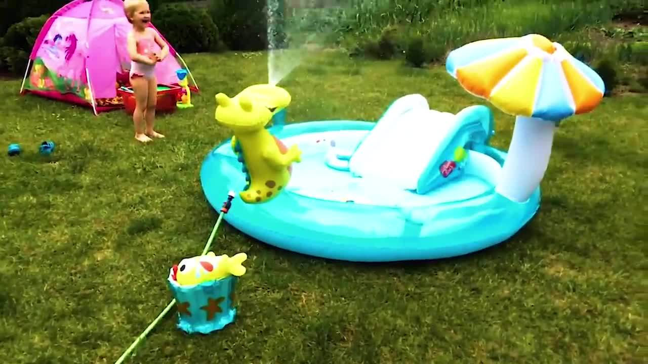 Large Inflatable Pvc Plastic Swimming Pool For Kids - Buy Plastic ...