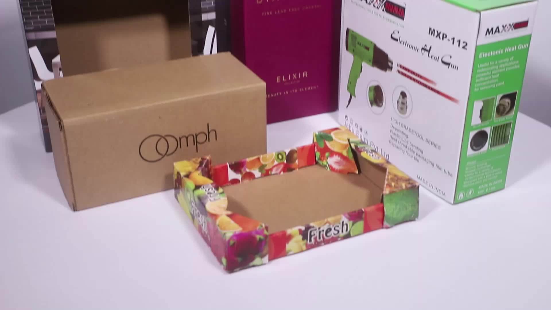 Fruit And Vegetable And Seafood Corrugated Packaging Waxed Cardboard ...