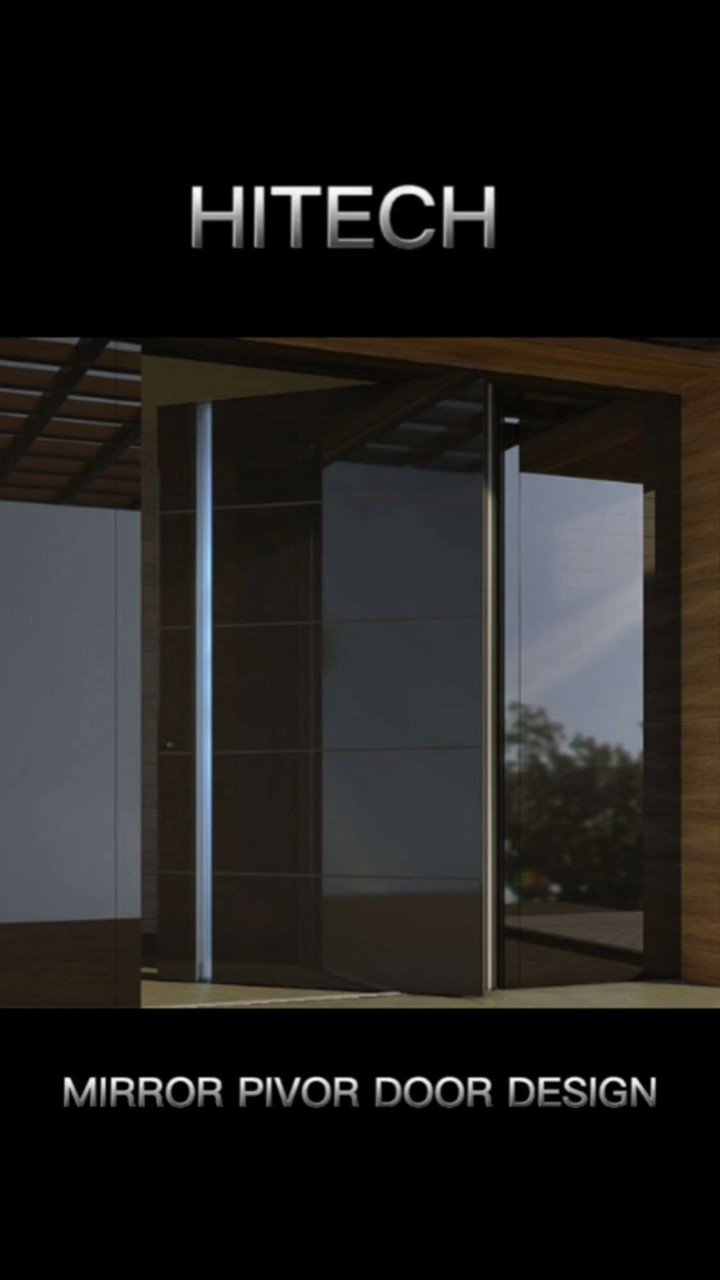 Hitech Pivot Anti Theft Security Doors Modern Exterior Front Metal ...