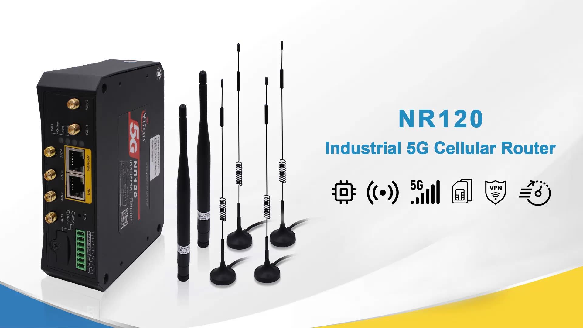5g Industrial Router Dual Band Wifi Ac Iot With Gps For Agv,Ip Camera ...