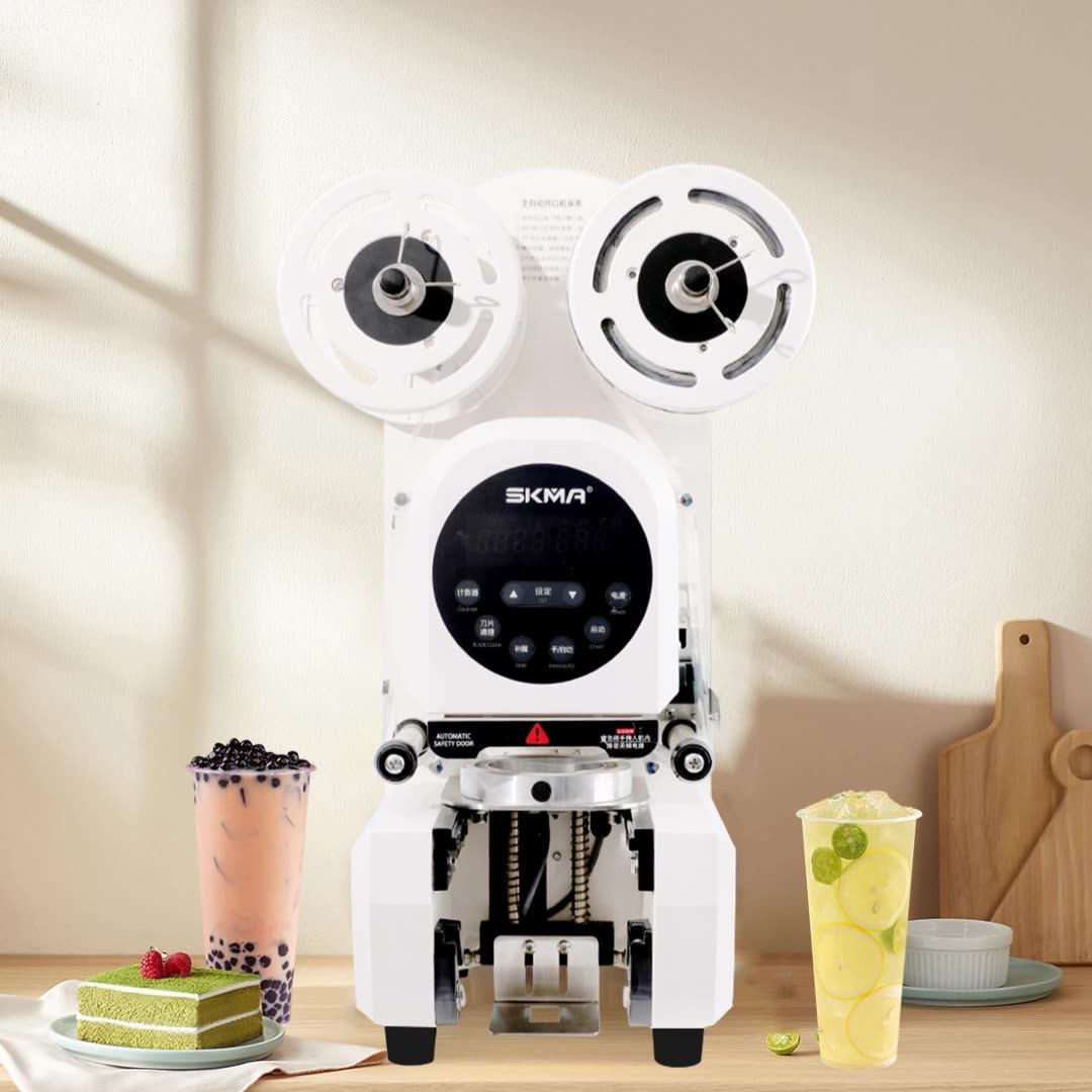 Skma High Quality Automatic Bubble Tea Coffee Plastic Cup Sealer ...