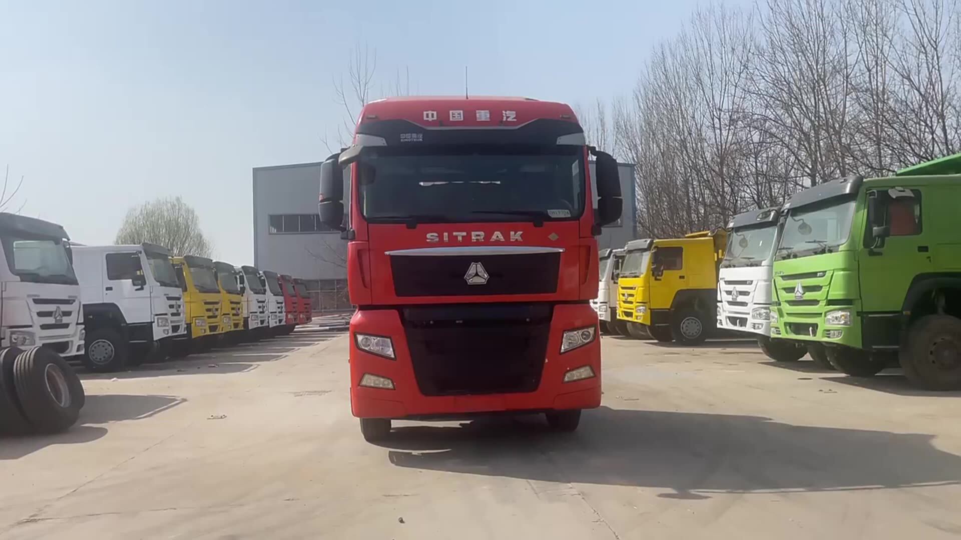 Euro 5 Sitrak C7h 10 Wheel Drive 480hp Tractor Trailer 6x4 Used Cng ...