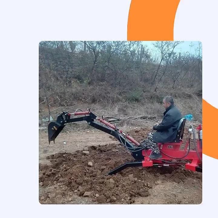 Mini Excavator Small Digger Wheel Excavator Home Garden Digging Machine ...