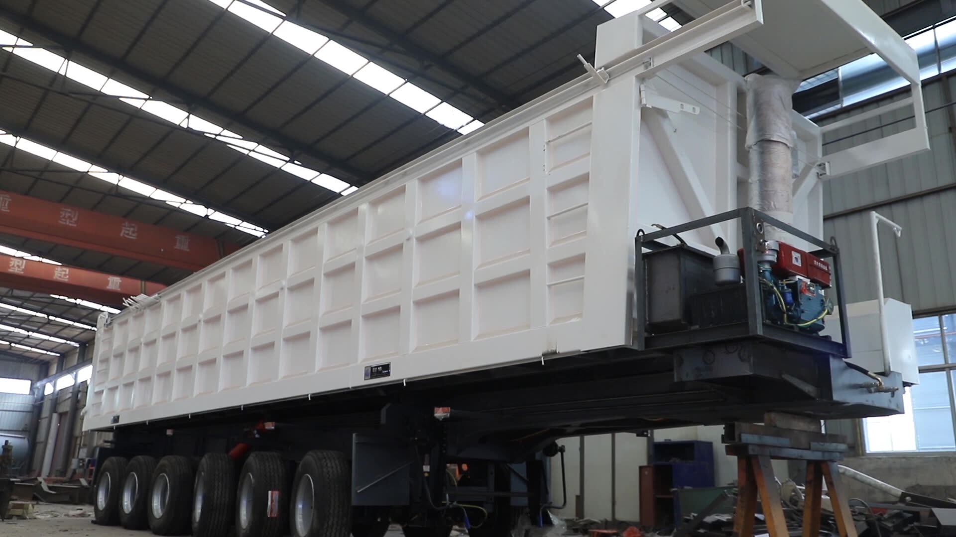 Rocky 450 Steel Aggregate Clinker Transport 45 Cbm U Shape Dump Tipper ...