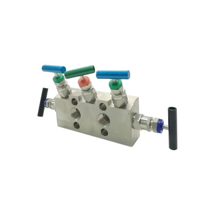 High Pressure Stainless Steel 316 Manifold Valves 5 Way Oxygen Manifold ...