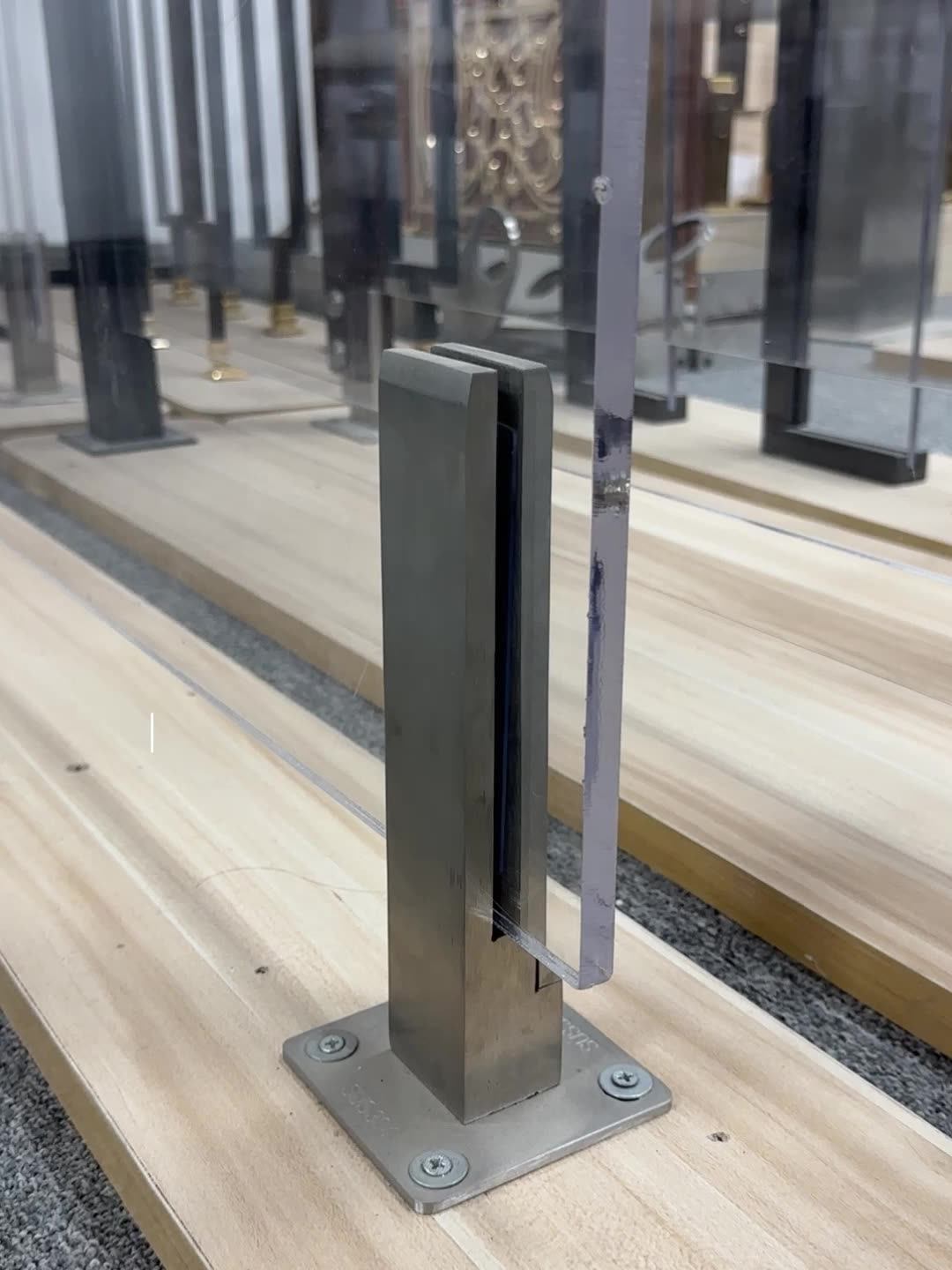 Decking Fence Clamp Spigot Pool Handrail Stainless Steel 304 Glass ...