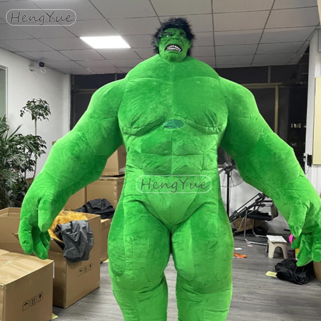 Outdoor Inflatable Hulk Green Giant Cartoon Anime Cosplay Green Man ...