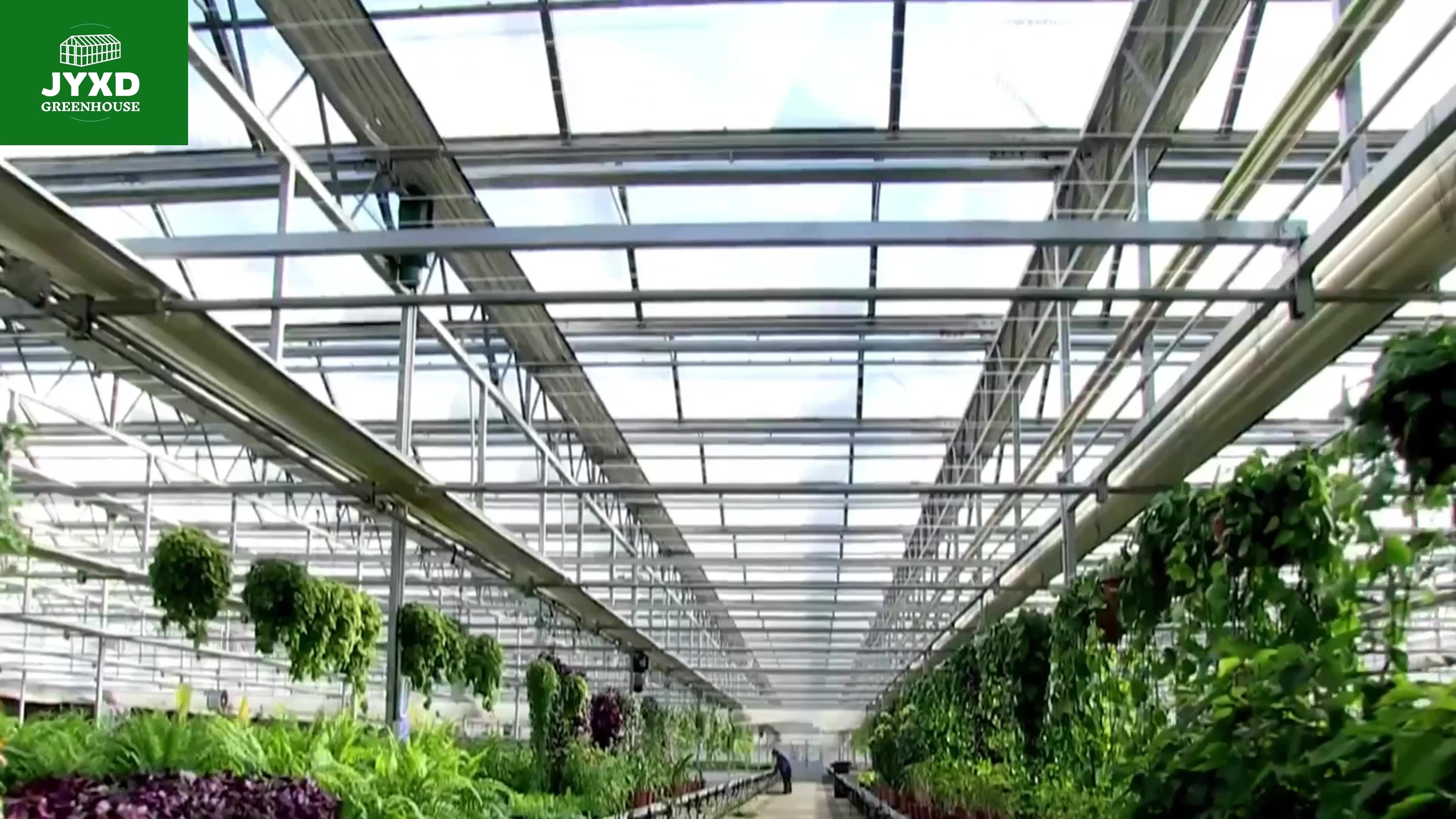 High Yield Vegetable Growing Glass Greenhouse - Buy Large Glass Agricultural Greenhouses,Multi ...