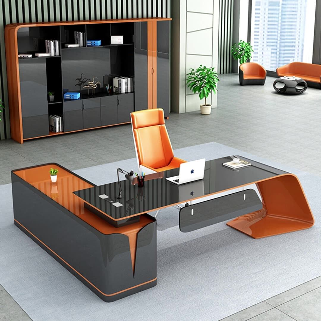 Kd14 Escritorio Office Furniture Boss Desk Table Manager Ceo Luxury ...