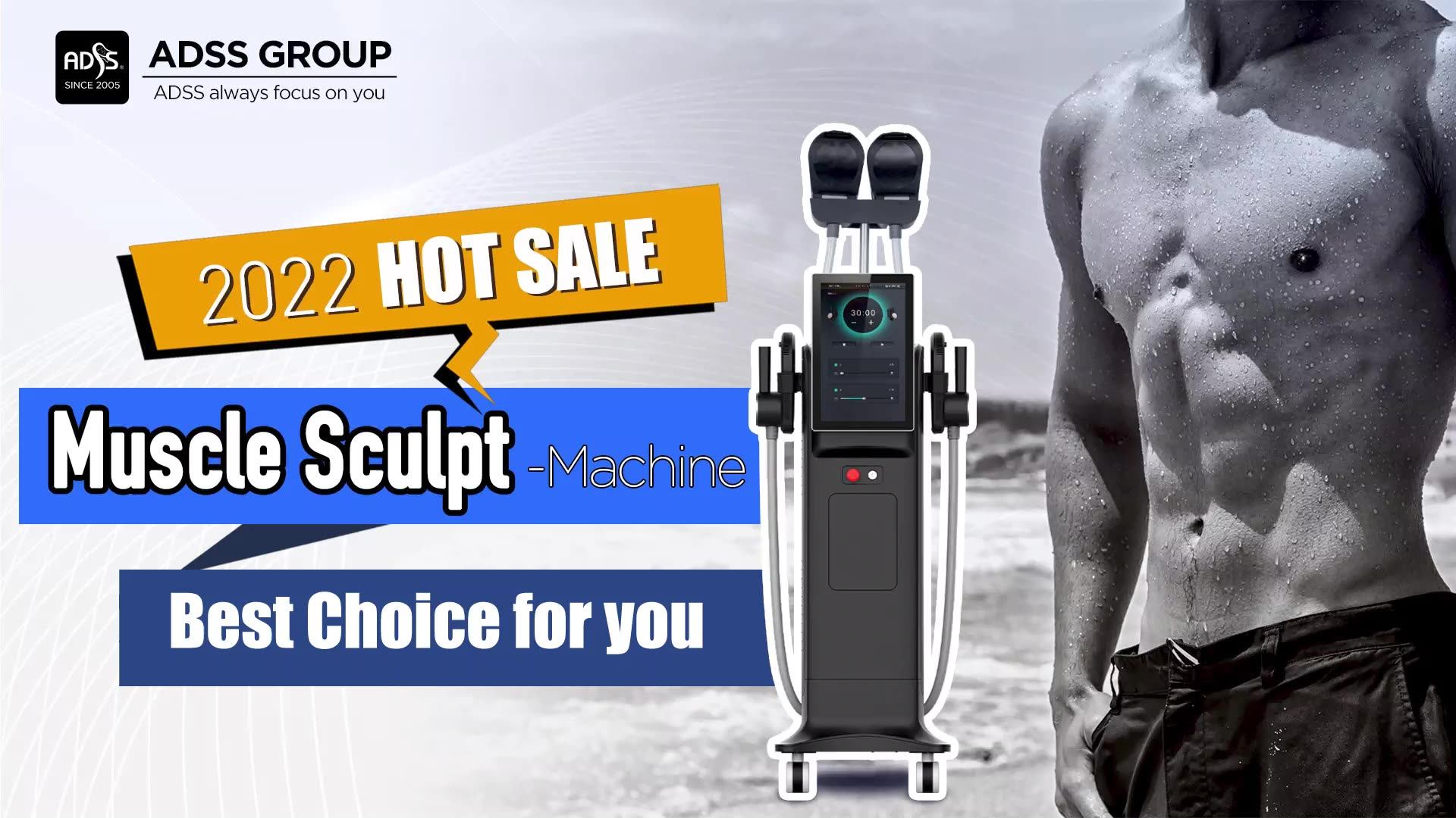 Adss Ems Muscle Stimulator Butt Lift Body Sculpting Fat Burning Muscle ...