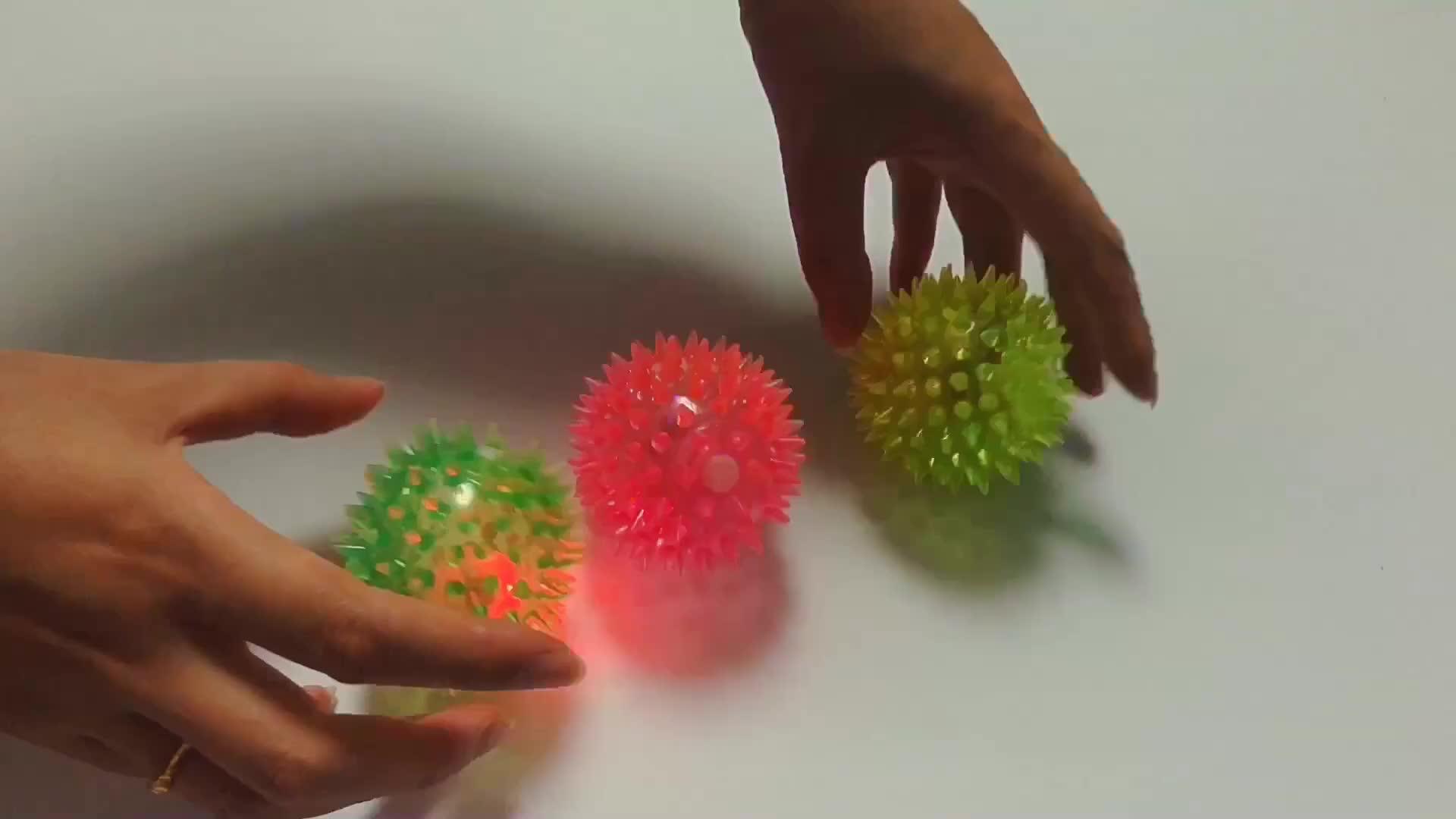 Kids Toy Soft Led Massage Ball,Led Spike Ball,Led Toy Ball - Buy Led ...
