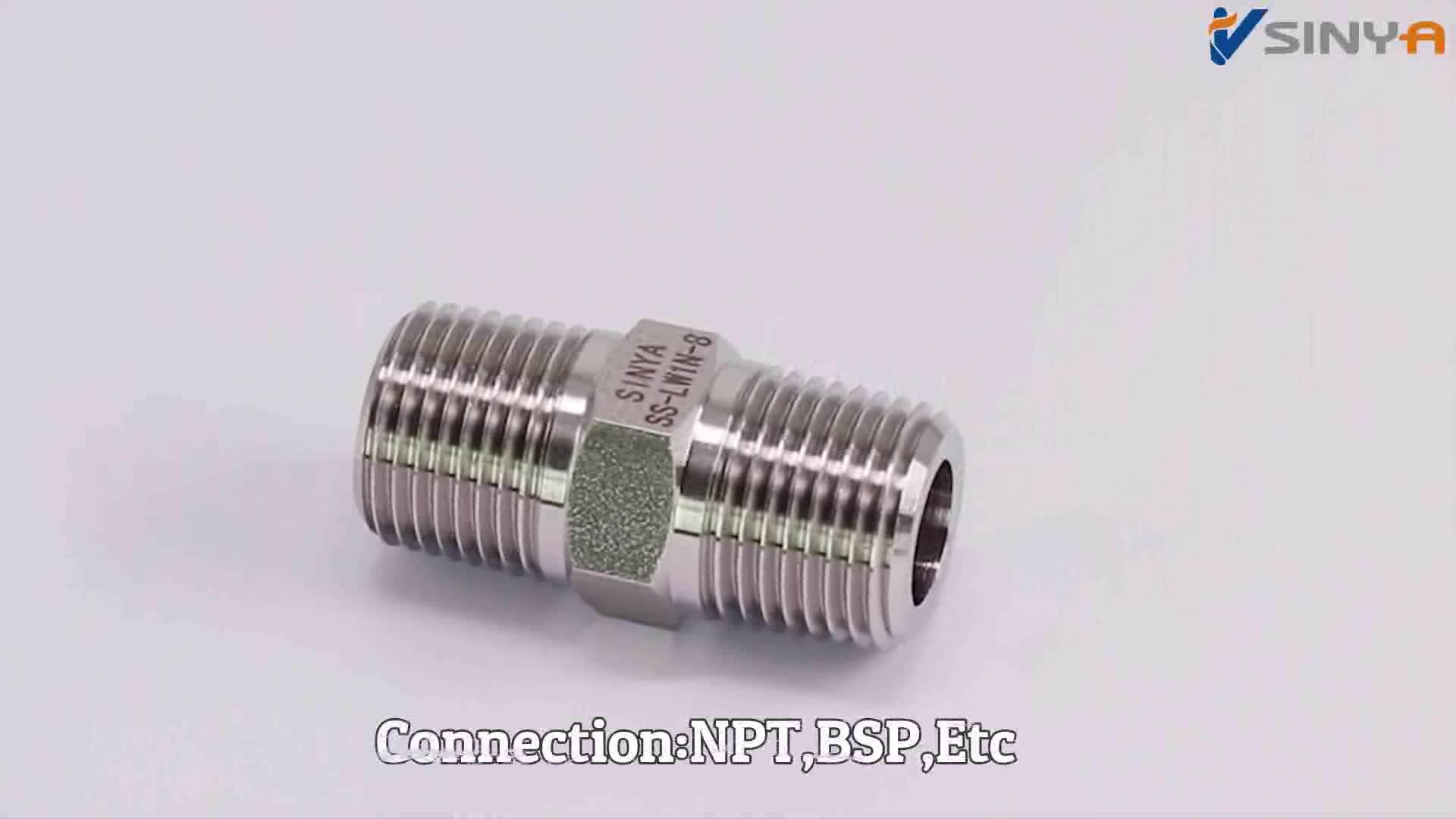 Instrumentation Pipe Fittings Stainless steel 316/316L 6000 PSI Monel ...