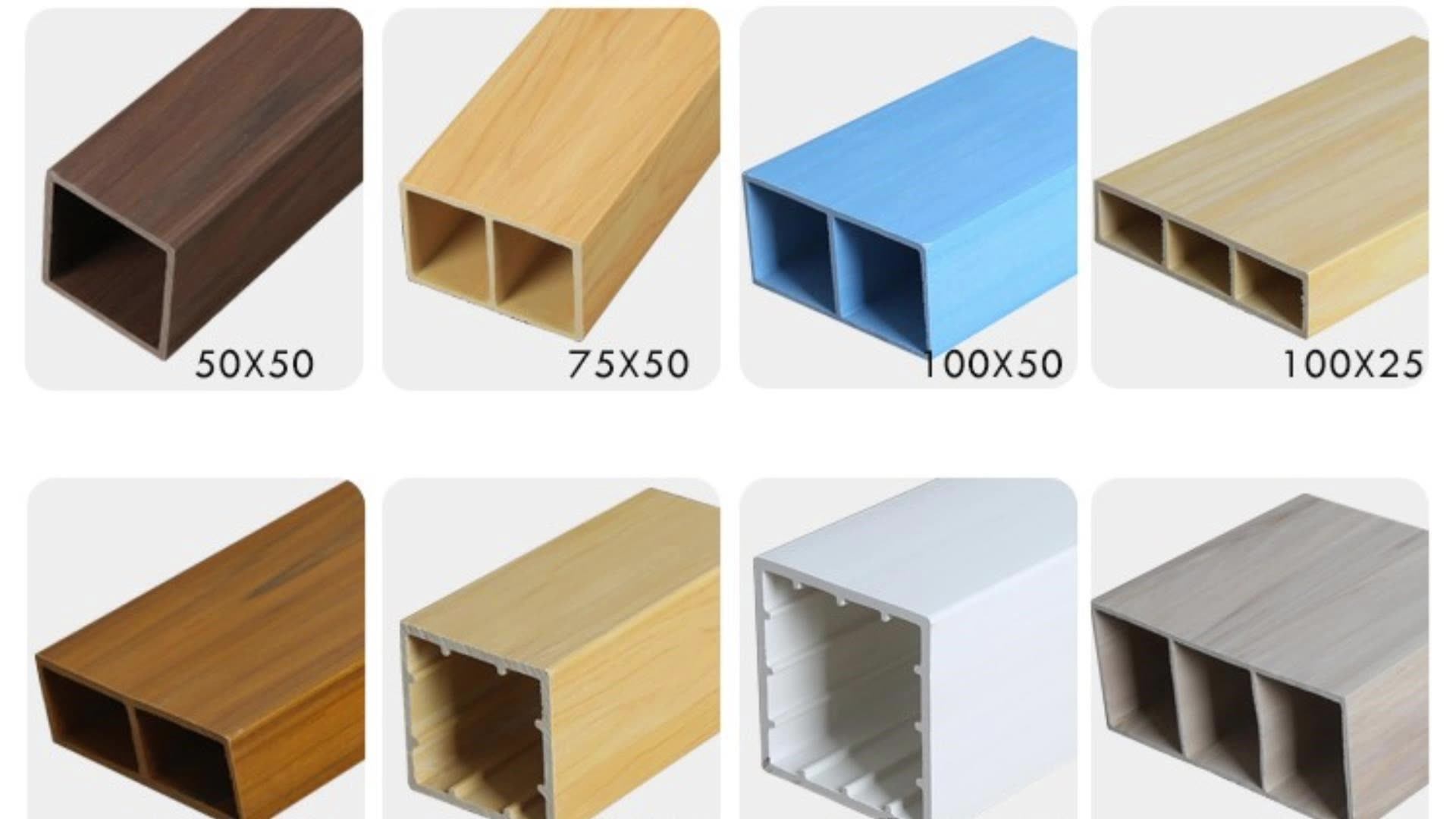 Moistureproof New Style Composite Wpc Timber Tube For Wall Partition ...