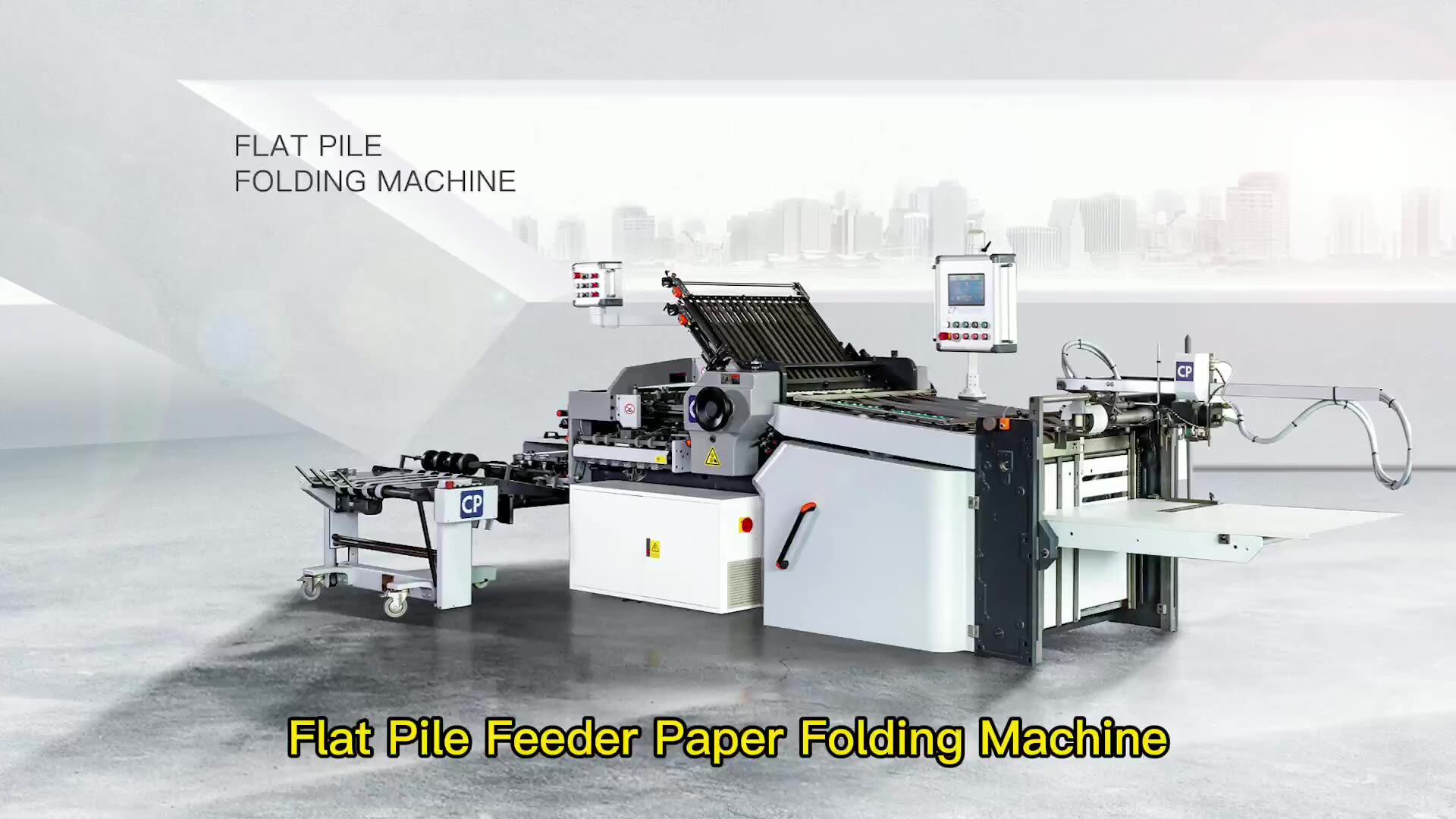 Paper Folding Machine With Flat Pile Feeder Automatic Zig Zag Paper ...