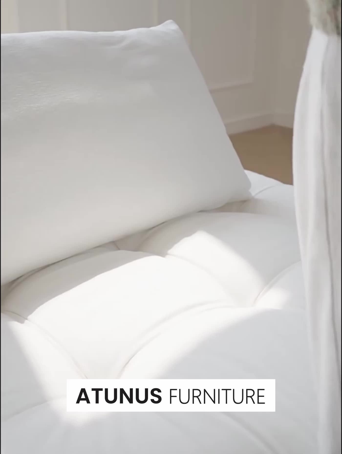 Atunus Home Furniture Big Square Nordic Minimalist Sofa Couch Gray ...