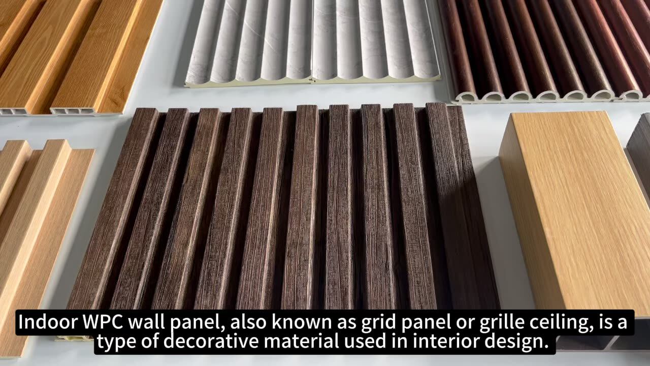 Waterproof Wpc Slat Wall Panel Wpc Ceiling Slat Cladding Fluted Indoor ...