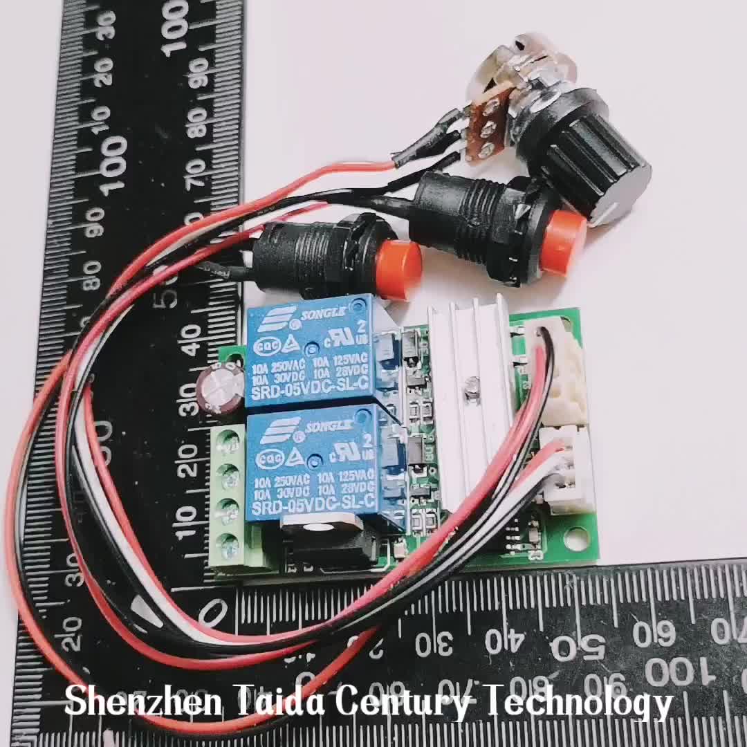 Taidacent 6v 12v 24v 3a Forward And Reversible Dc Motor Control With Potentiometer 0-100 Pwm ...