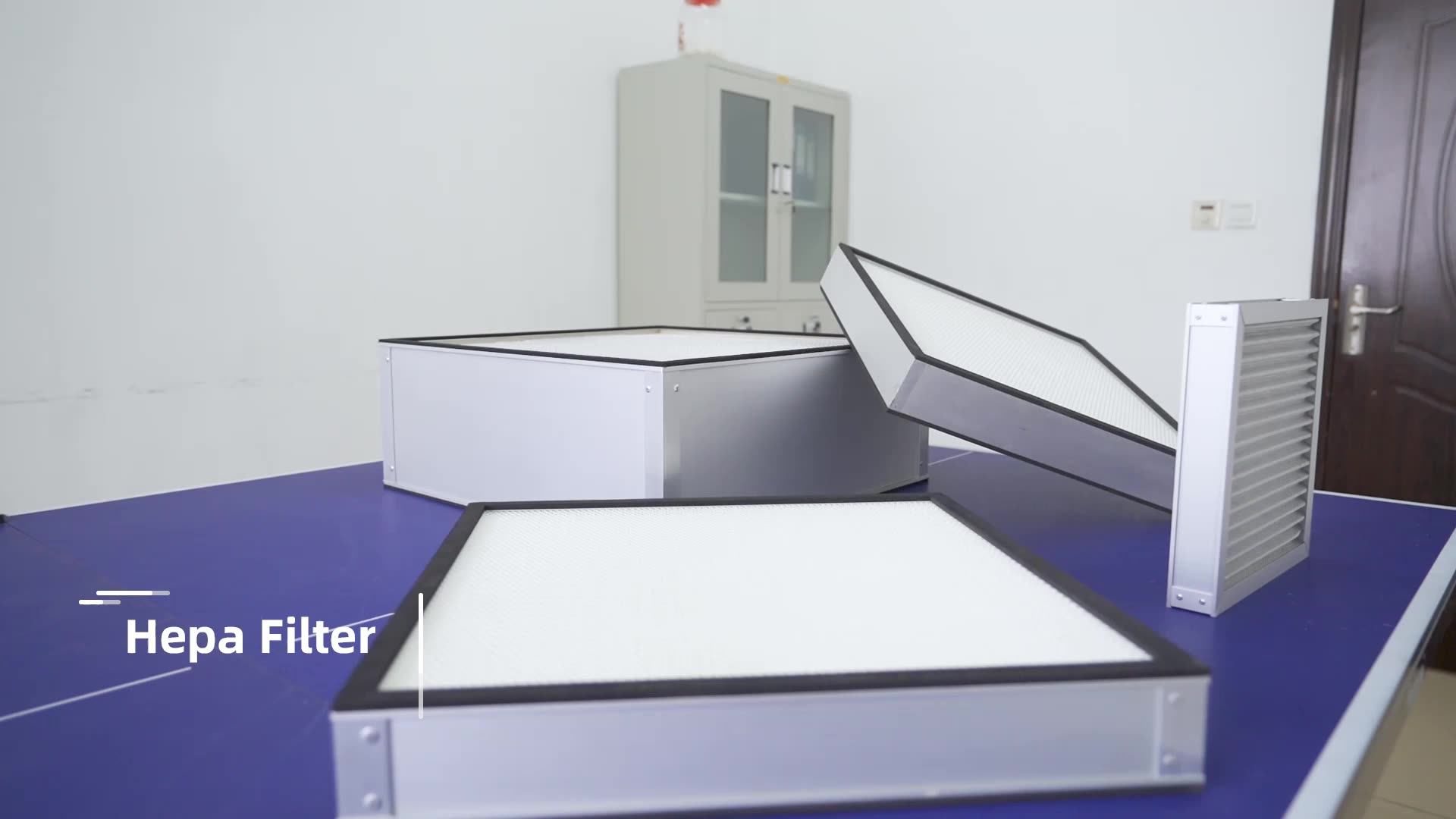 Large Air Flow Laminar Flow Hood Pleated Hepa H13 H14 Air Filter - Buy ...