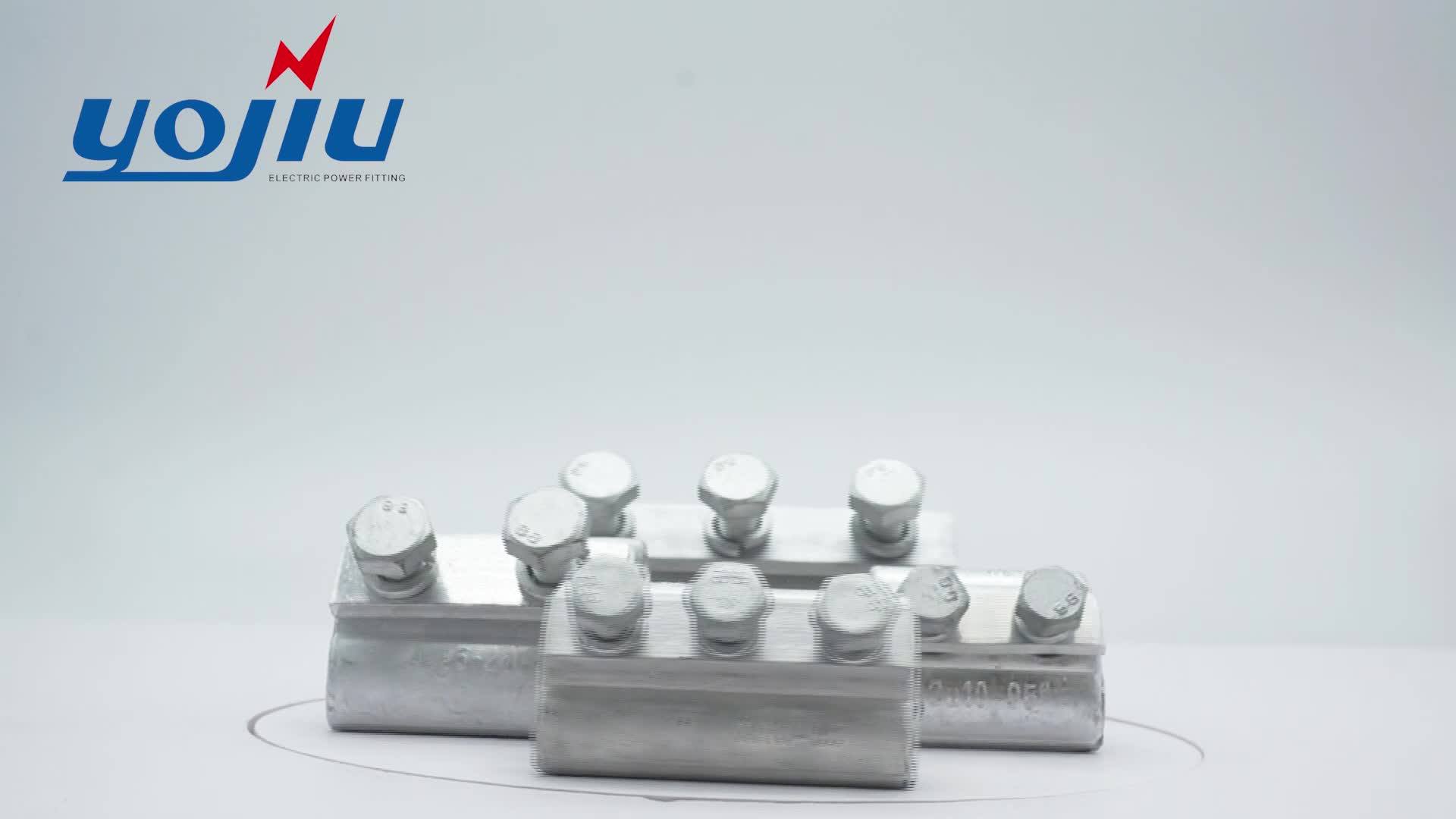 Electric Cable Fitting Double Bolts Parallel Groove Connector Copper ...