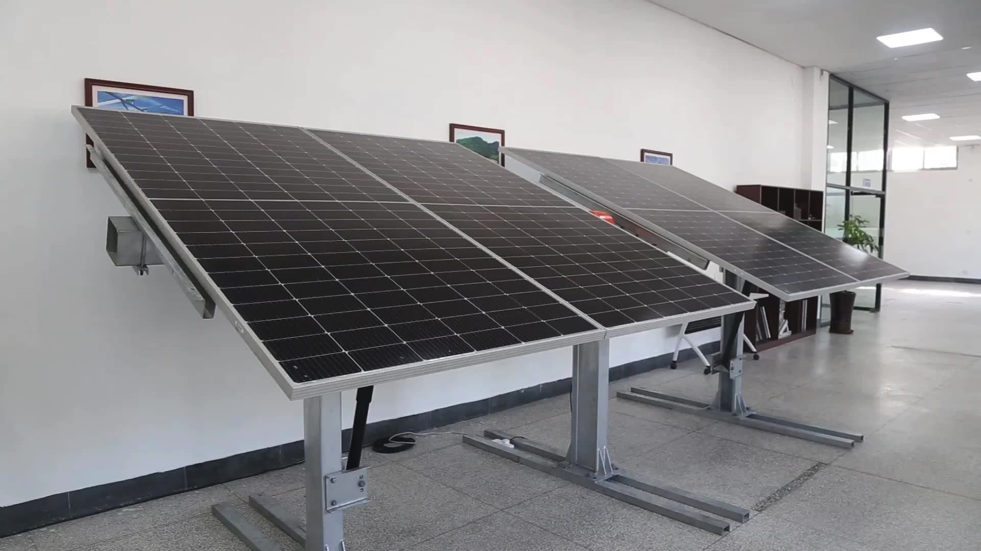 Single Axis Solar Panel Mounting Bracket With Photovoltaic Sun Tracking ...