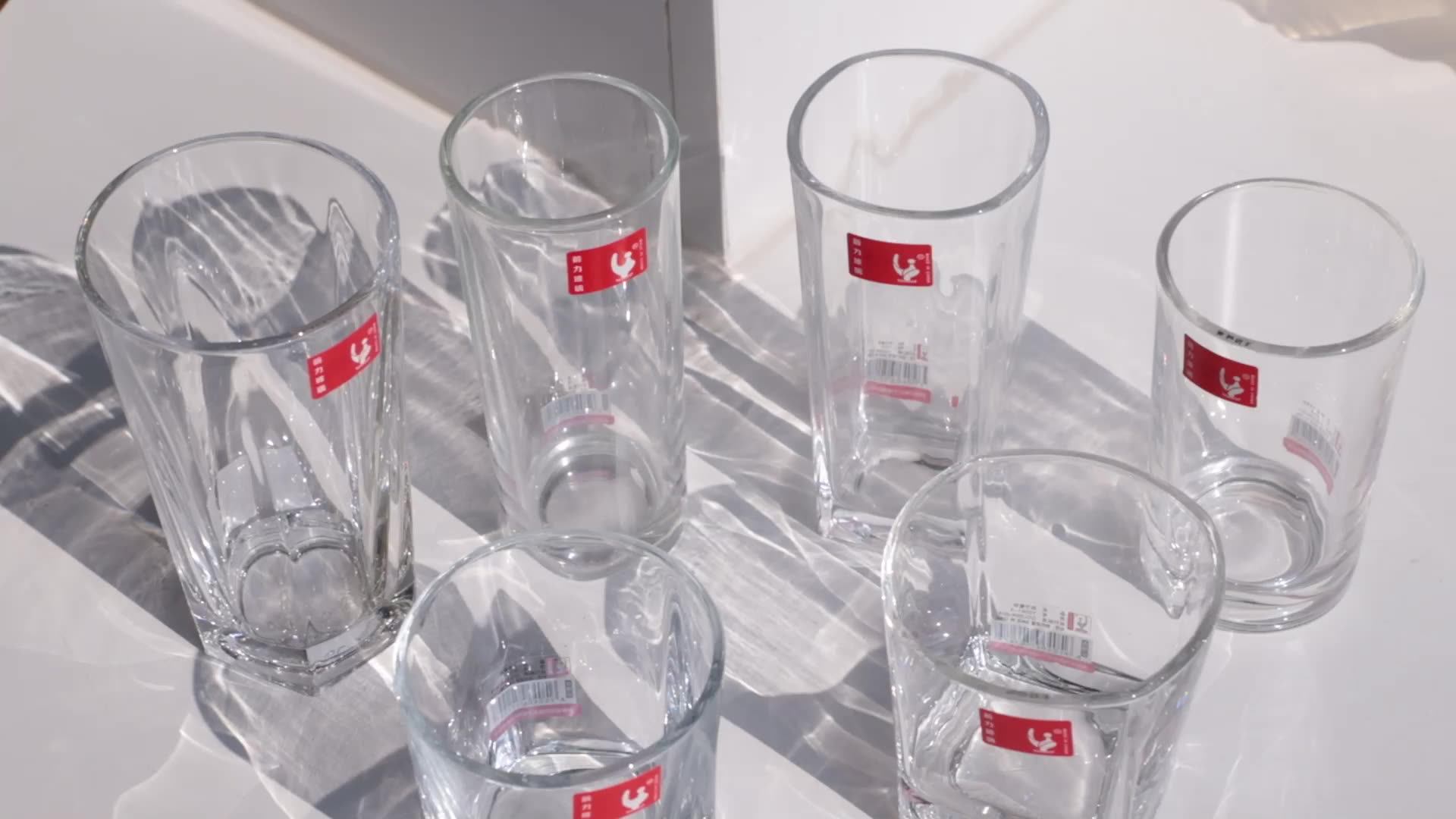 Clear Highball Cups Glassware Water Glass Cup Juice Drinking Tumbler ...