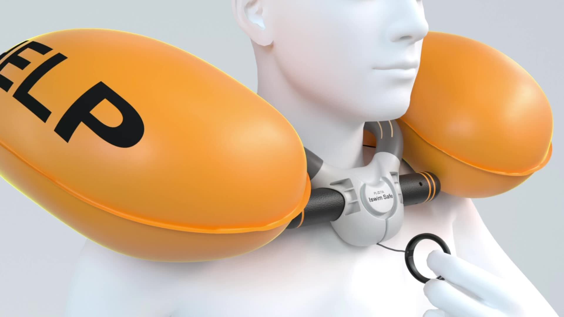 Life Saving Buoyancy Necklace For Anti Drowning Mini Inflatable Pfd ...