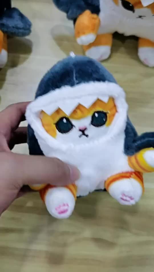 Japan Tempura Fried Shrimp Plush Toy Shark Cat Seals Cat Stuffed Animal ...