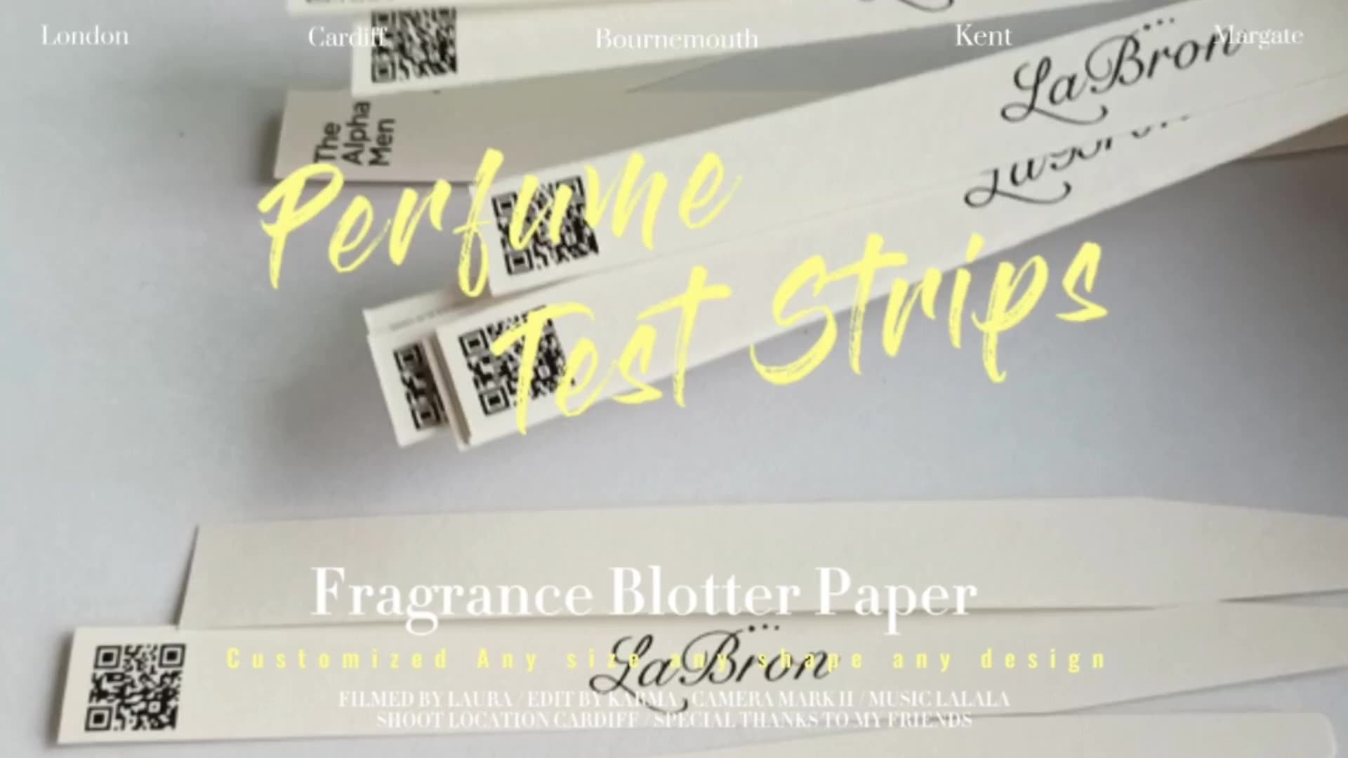 Custom Gold Logo White Black Absorbent Fsc Paper Fragrance Oil Stick ...